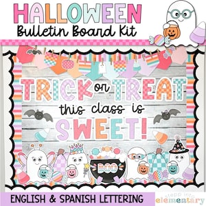 Halloween Bulletin Board Kit Cutesy Halloween Decor Bulletin Board Kit ...