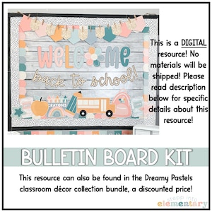 Dreamy Pastels Bulletin Board Kit | Back to School Bulletin Board ...