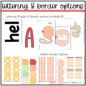 Fall Bulletin Board Kit | Autumn Bulletin Board | Modern Fall Themed ...