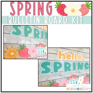 Spring Bulletin Board Kit | Spring Decor | April Edition | Spring ...