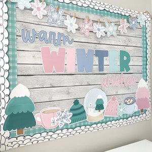 Winter Bulletin Board Kit | January Bulletin Board | Winter/holiday ...