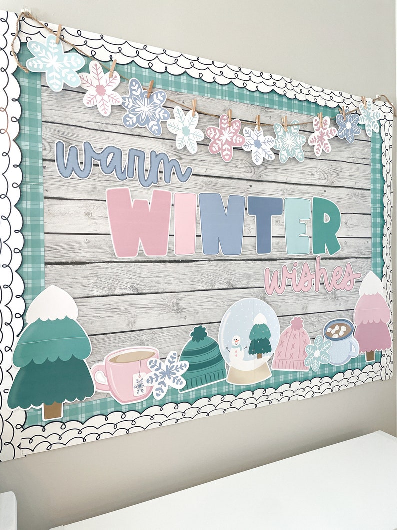 Winter Bulletin Board Kit January Bulletin Board - Etsy