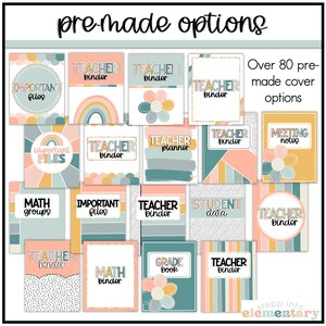 Dreamy Pastels Binder Covers & Spines | Editable | Trendy + Pastel ...