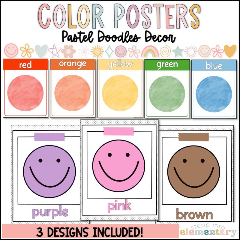 Smile Pastel Classroom - Etsy UK