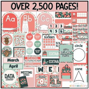Modern School Style Classroom Decor | Trendy School-themed Classroom ...