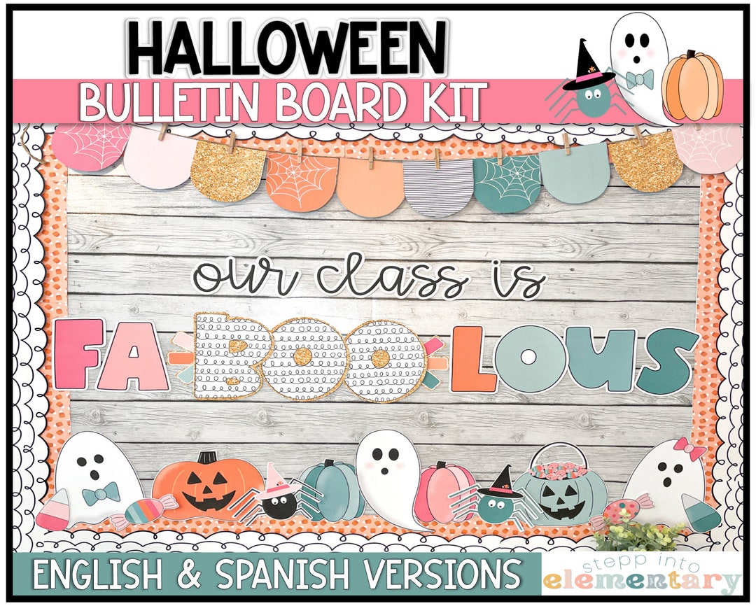 Halloween Bulletin Board Kit | October Edition | Halloween Decor ...
