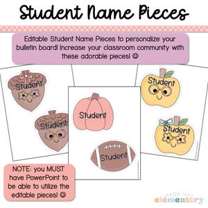 Fall Bulletin Board Kit | Cutesy Fall Autumn Decor | Bulletin Board Kit ...