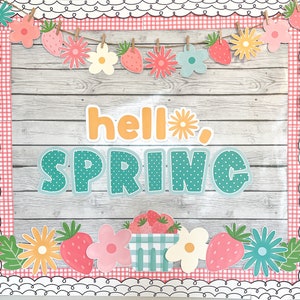 Spring Bulletin Board Kit | Spring Decor | April Edition | Spring ...