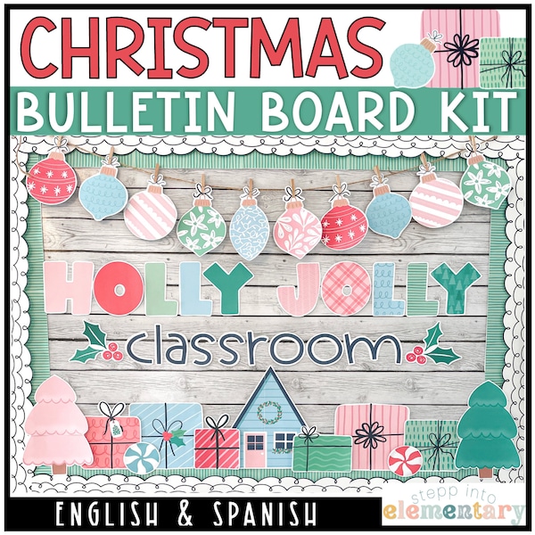 Christmas Bulletin Board Kit - Etsy