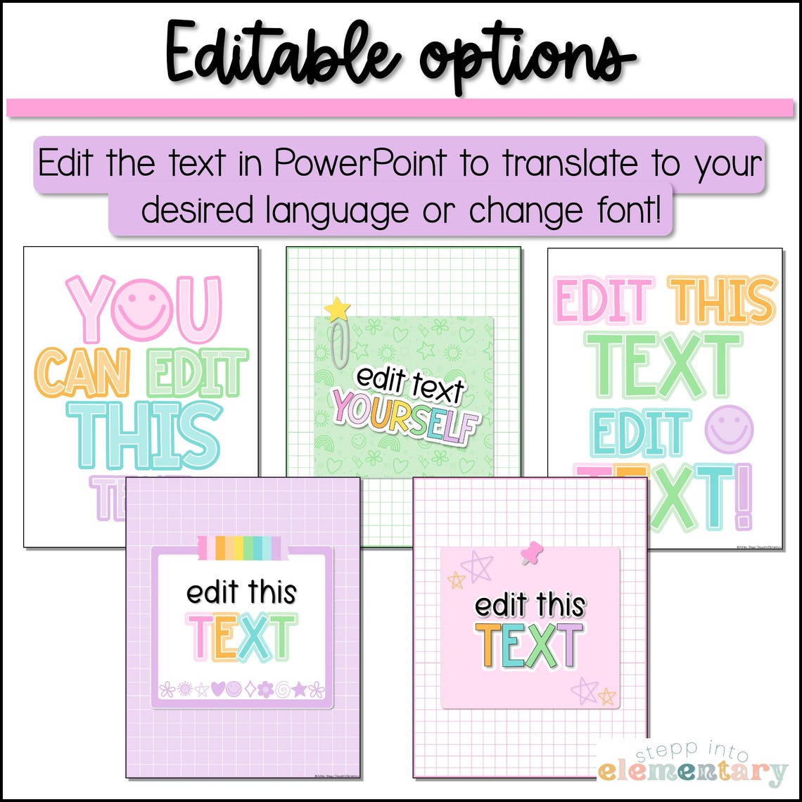Bright Doodles Classroom Posters Set | Bulletin Board | Trendy + Simple ...