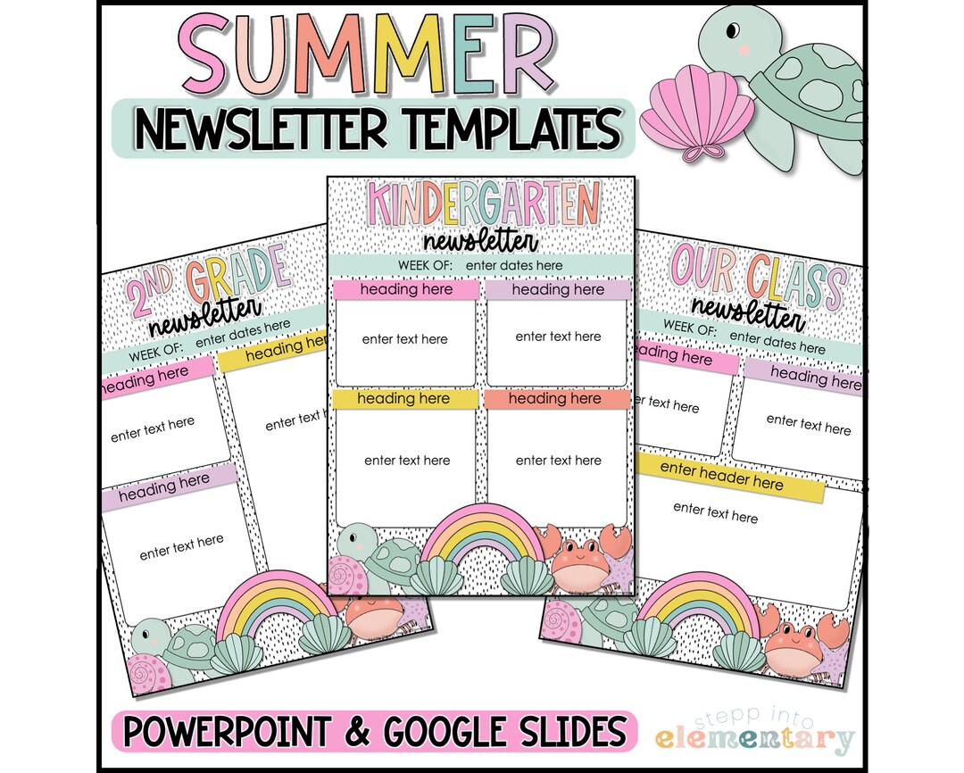 Summer Classroom Newsletters | May Newsletter Templates | Classroom ...