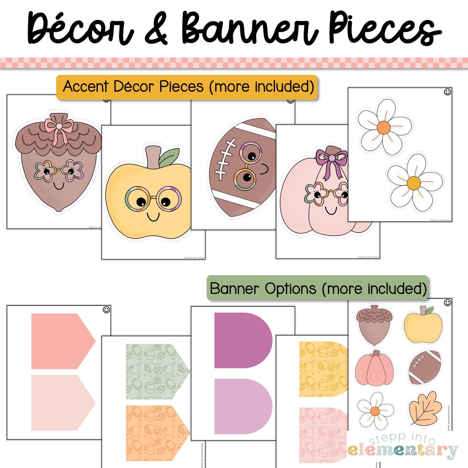 Cutesy Fall Bulletin Board Kit | Classroom Autumn Decor (digital ...