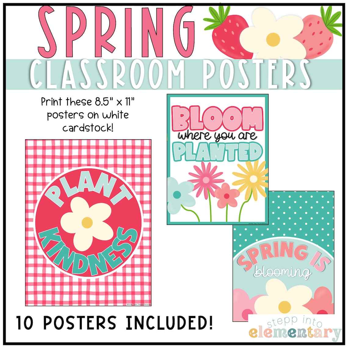 Spring Classroom Posters | Inspirational Bulletin Board Decor (PDF) - Etsy
