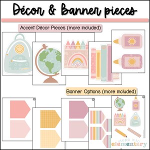 Back to School Bulletin Board Kit | Pastel Doodles Decor | Bulletin ...