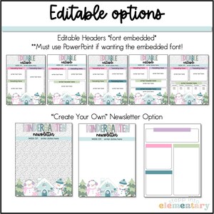 Winter Classroom Newsletter Templates | Editable, Trendy (powerpoint or ...