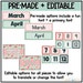 Modern School Calendar Kit | Classroom Decor (digital Download) - Etsy