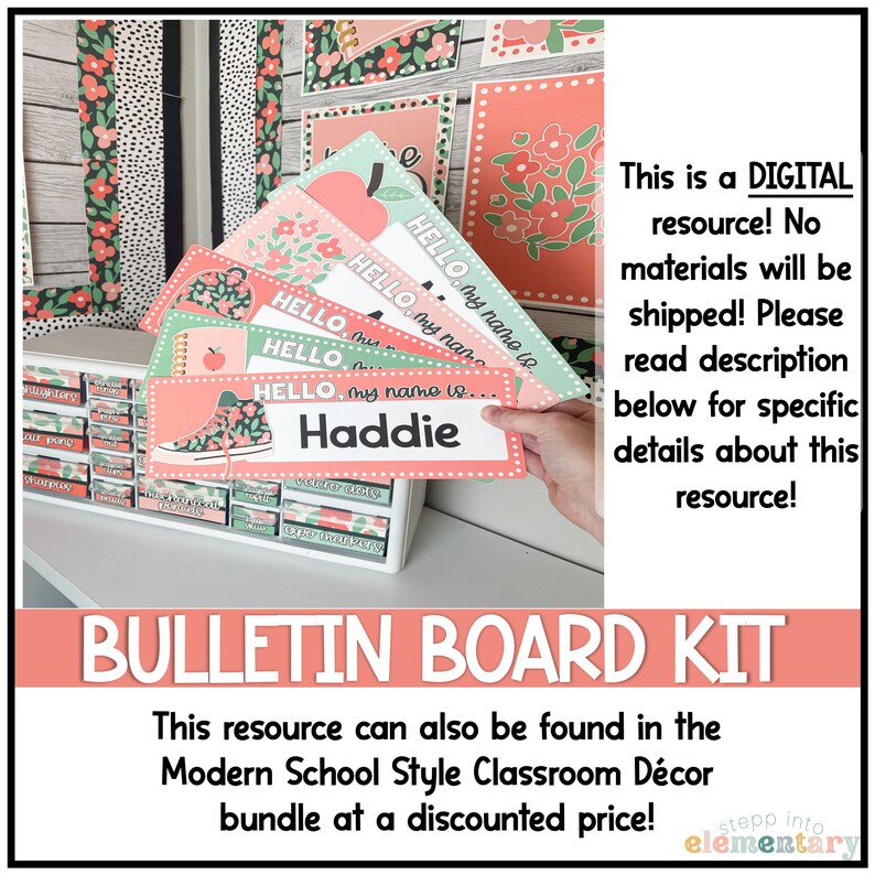 Modern Student Name Plates | Editable Desk Decor (digital Download) - Etsy
