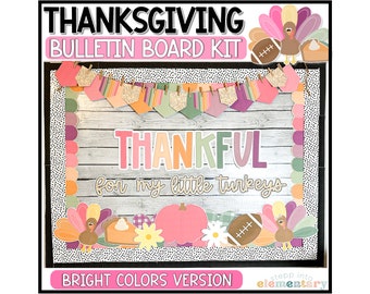 Thanksgiving Bulletin Board Kit for Classroom Decor - Etsy