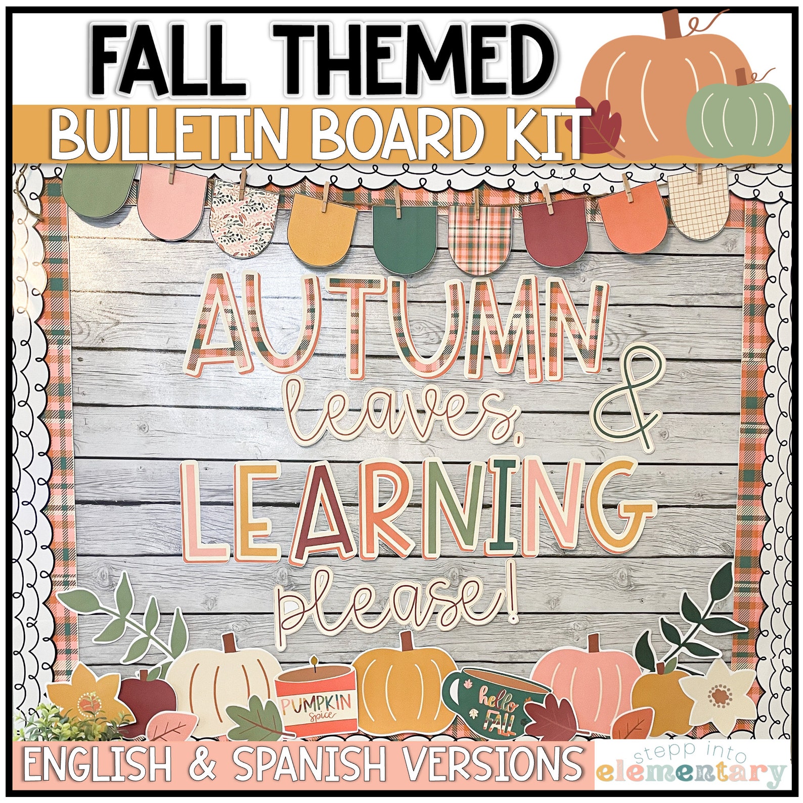 Fall Bulletin Board Kit | Autumn Classroom Decor (digital PDF) - Etsy