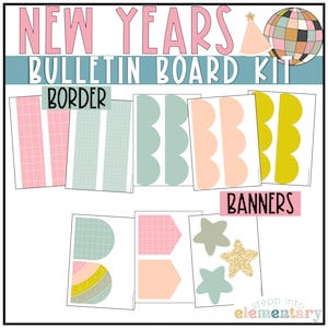 New Years Bulletin Board Kit 2024 Edition New Year - Etsy