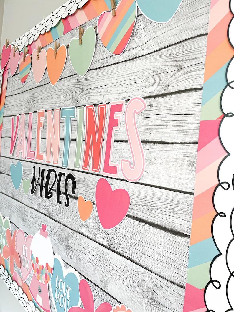 Valentines Bulletin Board Kit Valentine's Day - Etsy