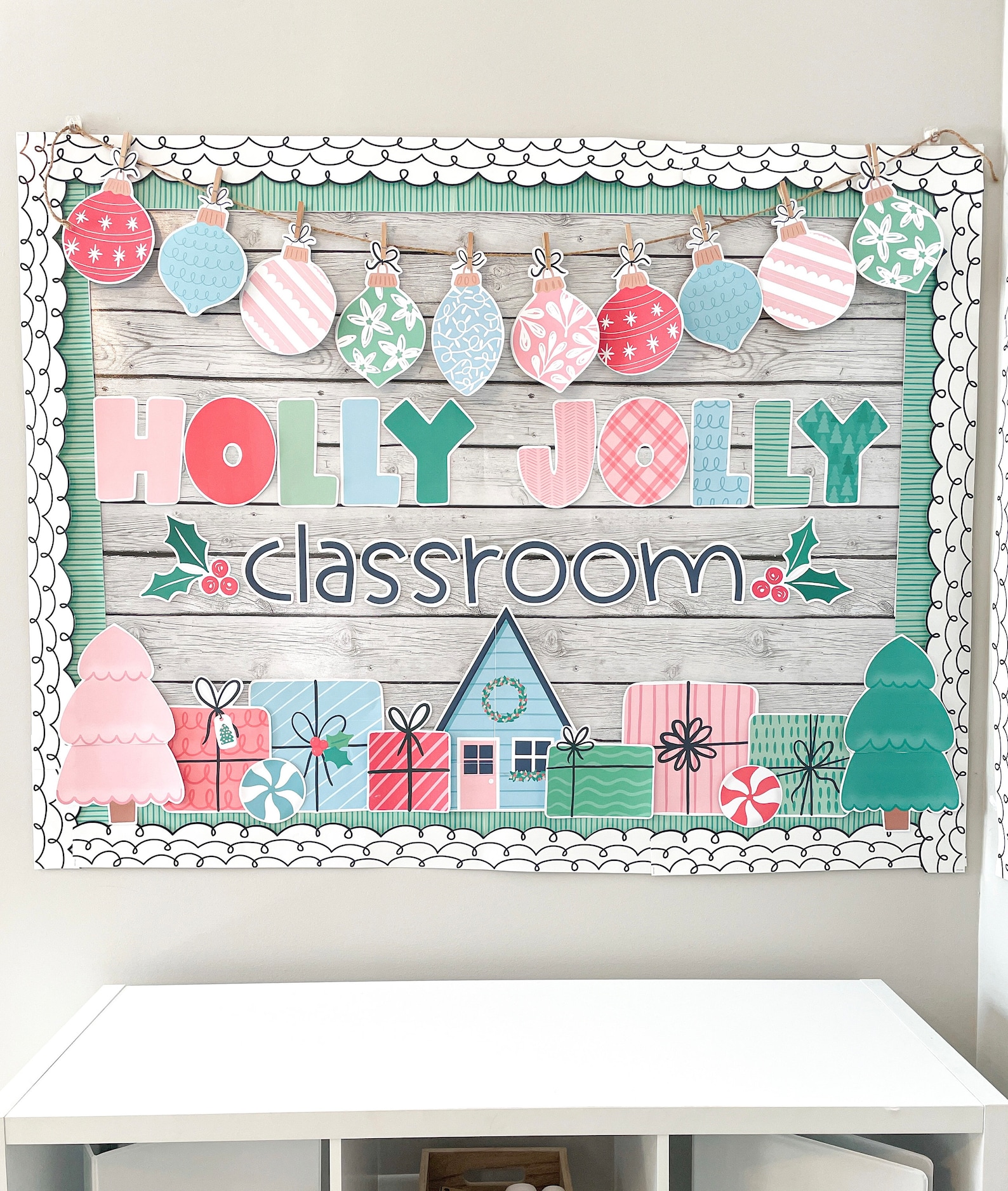 Christmas Bulletin Board Kit December Bulletin Board - Etsy