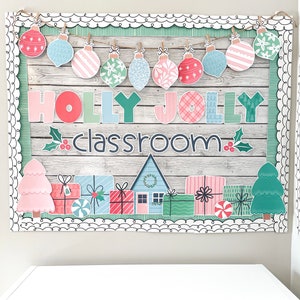 Christmas Bulletin Board Kit December Bulletin Board Christmas/holiday ...