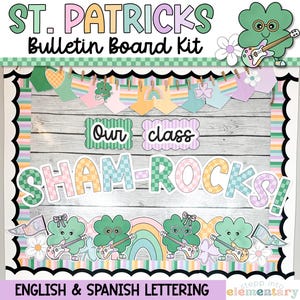 St. Patrick's Day Bulletin Board Kit | Cutesy St. Patrick's Decor ...
