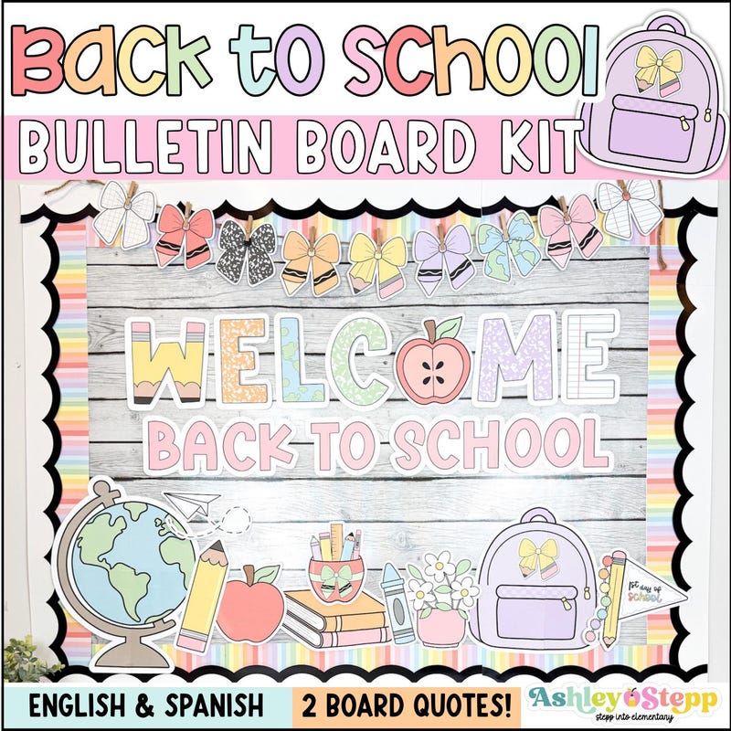 Back to School Bulletin Board - Etsy