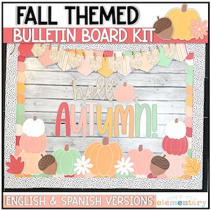 Fall Bulletin Board Kit | Autumn Bulletin Board | Modern Fall Themed ...