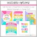Dreamy Brights Classroom Posters Set Bulletin Board Trendy Bright ...