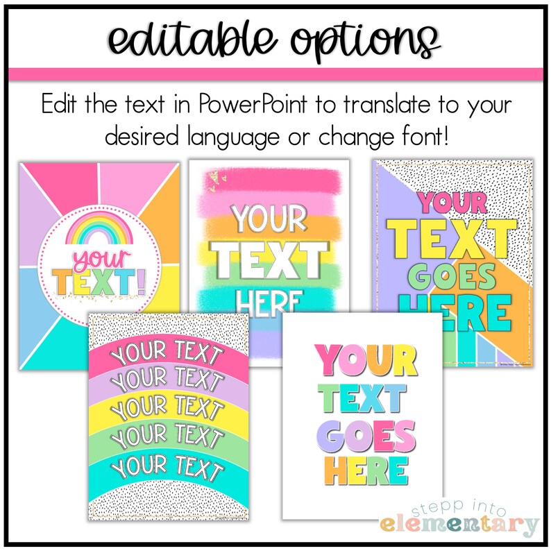 Dreamy Brights Classroom Posters Set | Bulletin Board | Trendy + Bright ...