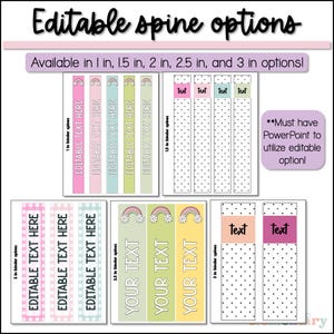 Wildflower Dreams Binder Covers & Spines | Editable | Trendy + Modern ...