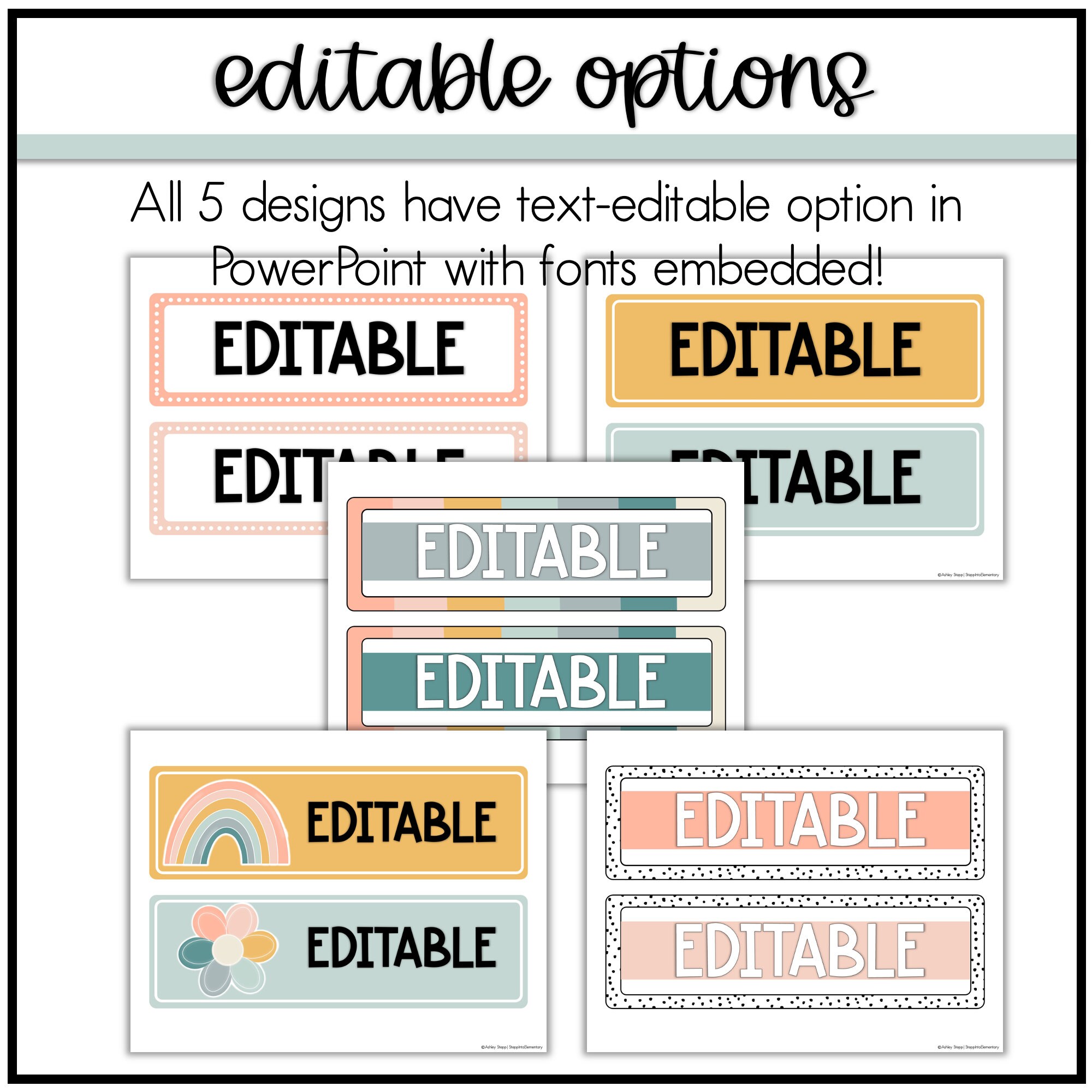 Dreamy Pastels Daily Schedule Display & Cards Editable - Etsy