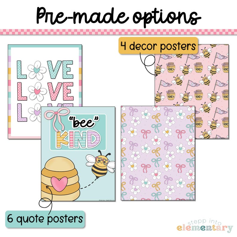 Cutesy Valentines Classroom Posters | Bulletin Board Decor (PDF) - Etsy