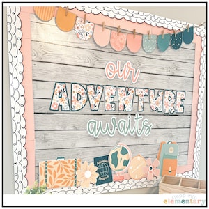 Floral Boho Bulletin Board Kit | Back to School Bulletin Board | Boho ...
