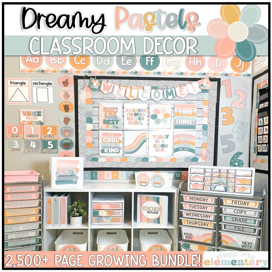 Dreamy Pastels Classroom Decor | Trendy + Pastel Classroom Decor 3,000 ...