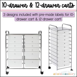 Wildflower Dreams Rolling Cart Labels | Teacher Cart | Classroom ...