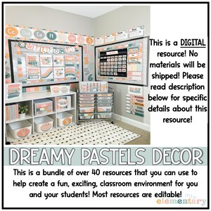 Dreamy Pastels Classroom Decor | Trendy + Pastel Classroom Decor 3,000 ...