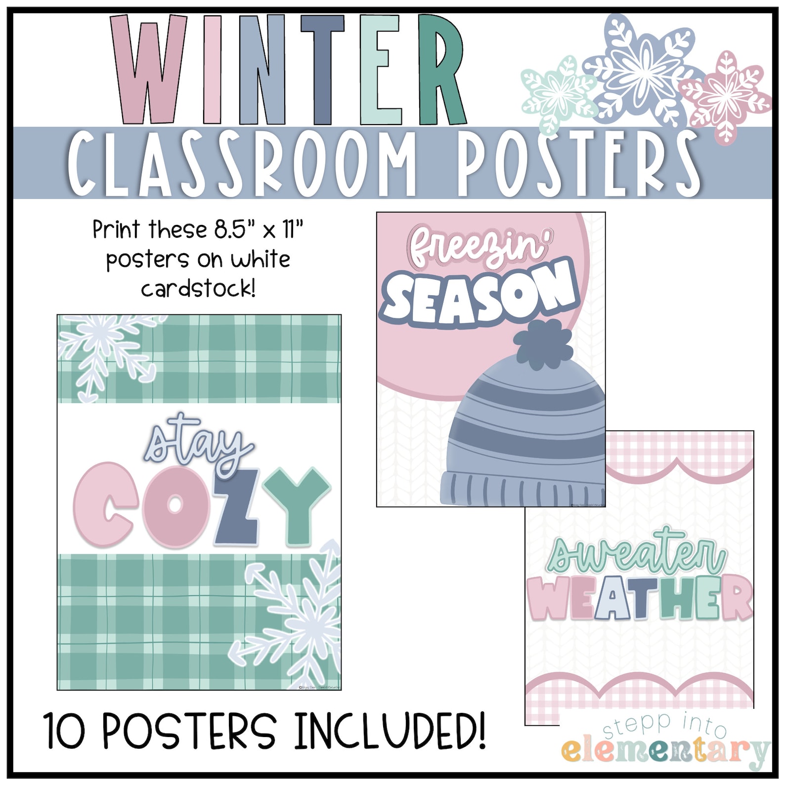 Winter Classroom Decor Posters Digital Posters Winter - Etsy