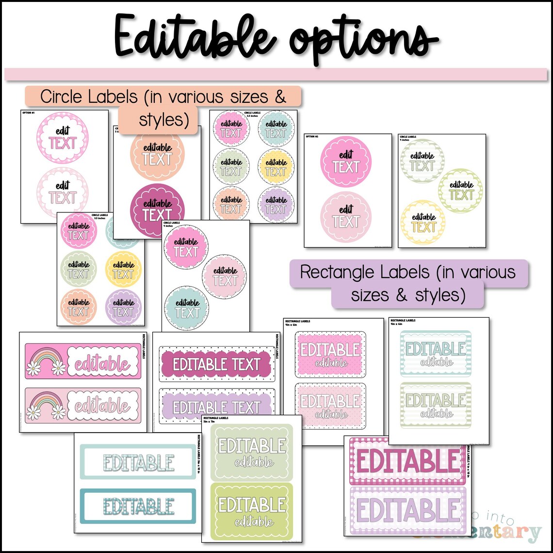 Wildflower Dreams Classroom Labels Set | Teacher Organization | Trendy ...
