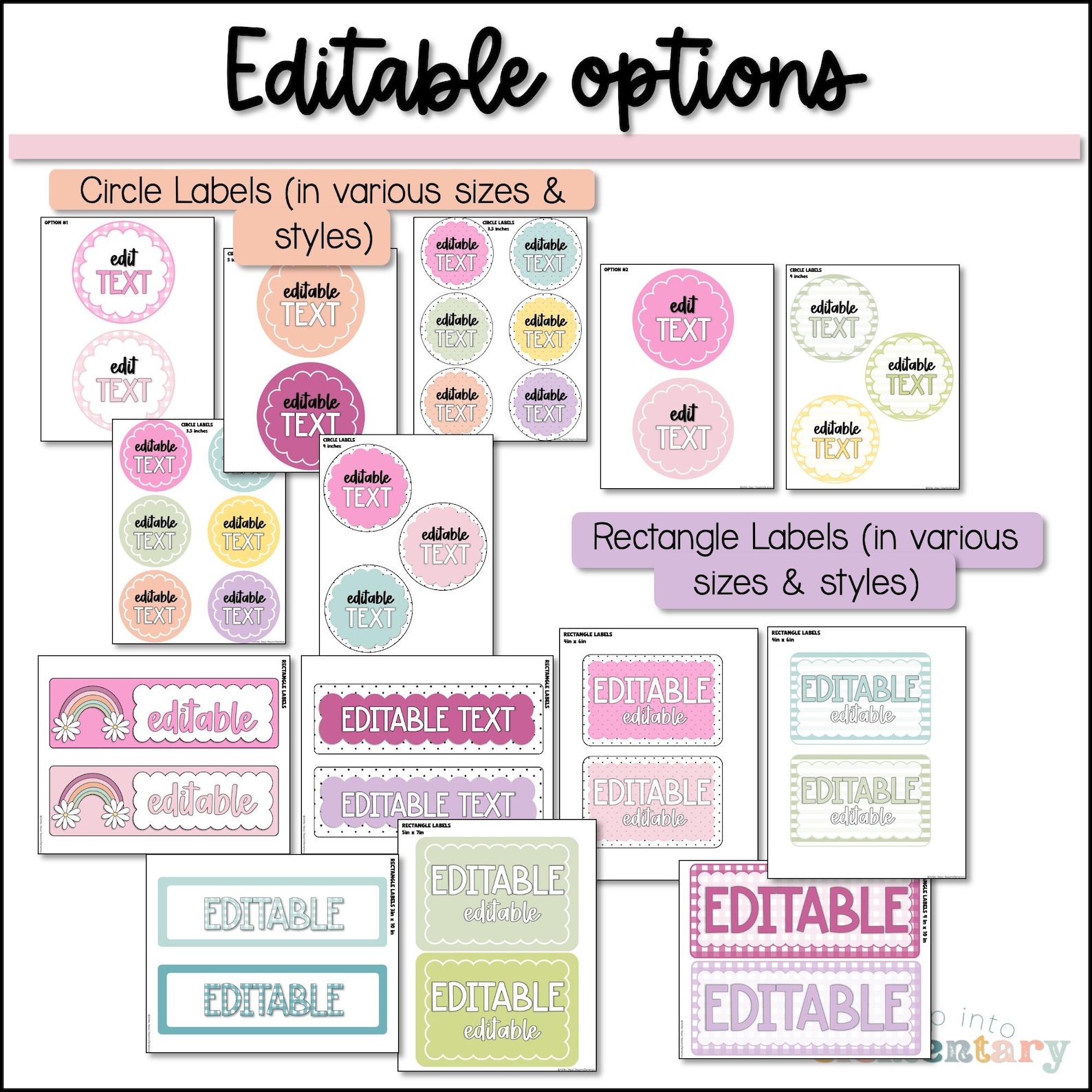 Wildflower Dreams Classroom Labels Set | Teacher Organization | Trendy ...