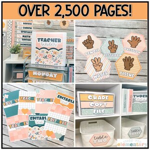 Floral Boho Classroom Decor | Boho-themed Classroom Decor 2,500+ Page ...