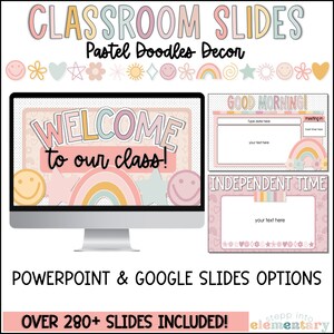 Pastel Doodles Classroom Slides | Teacher Organization | Classroom ...