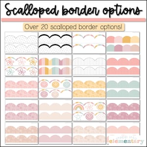 Pastel Doodles Bulletin Board Border Set | Pastel Classroom Decor ...