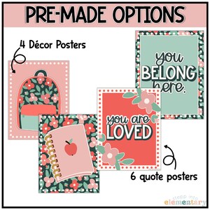 Modern School Style Inspirational Posters Set | Classroom Posters ...