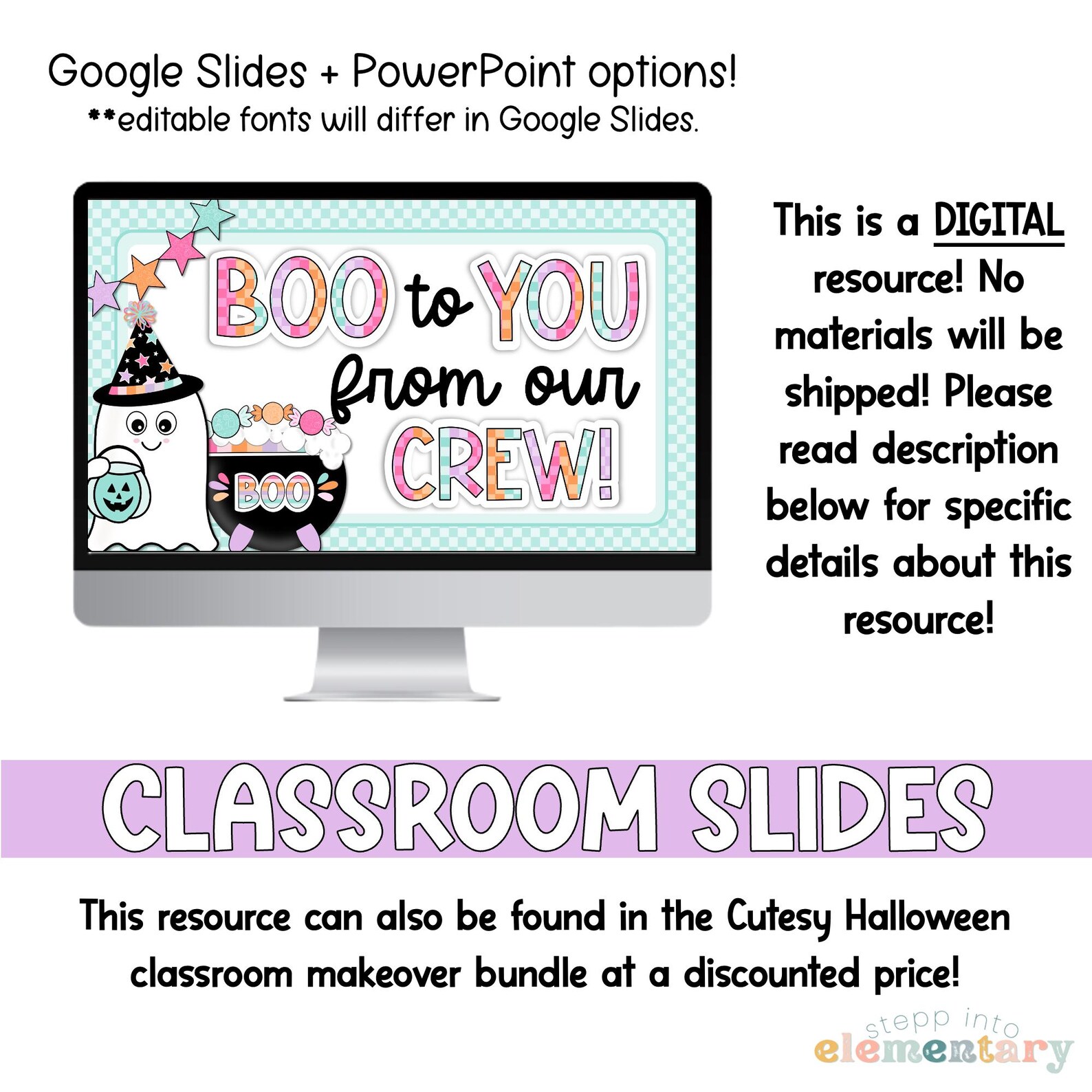 Cutesy Halloween Classroom Slides | 200+ Editable Templates (google ...
