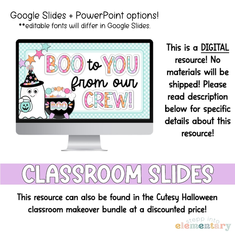 Cutesy Halloween Classroom Slides | 200+ Editable Templates (google ...