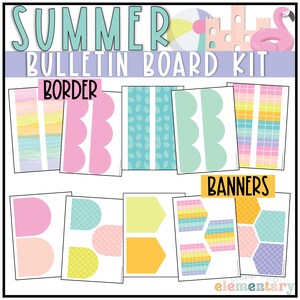 Summer Bulletin Board Kit | Summer Decor | May Edition | Summer ...