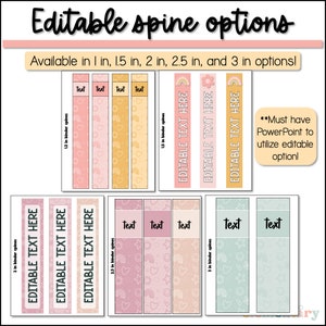 Pastel Doodles Binder Covers & Spines | Editable | Trendy + Pastel ...